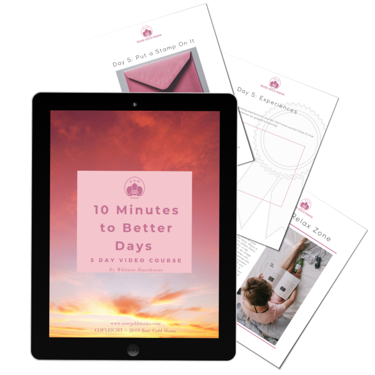 10 Minutes To Better Days Special Offer - The Savvy Working Mom